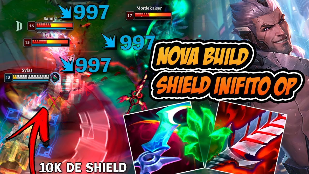 *NOVA* BUILD SHIELD INFINITO VAI SER O META DE SYLAS! +10K DE SHIELD ...