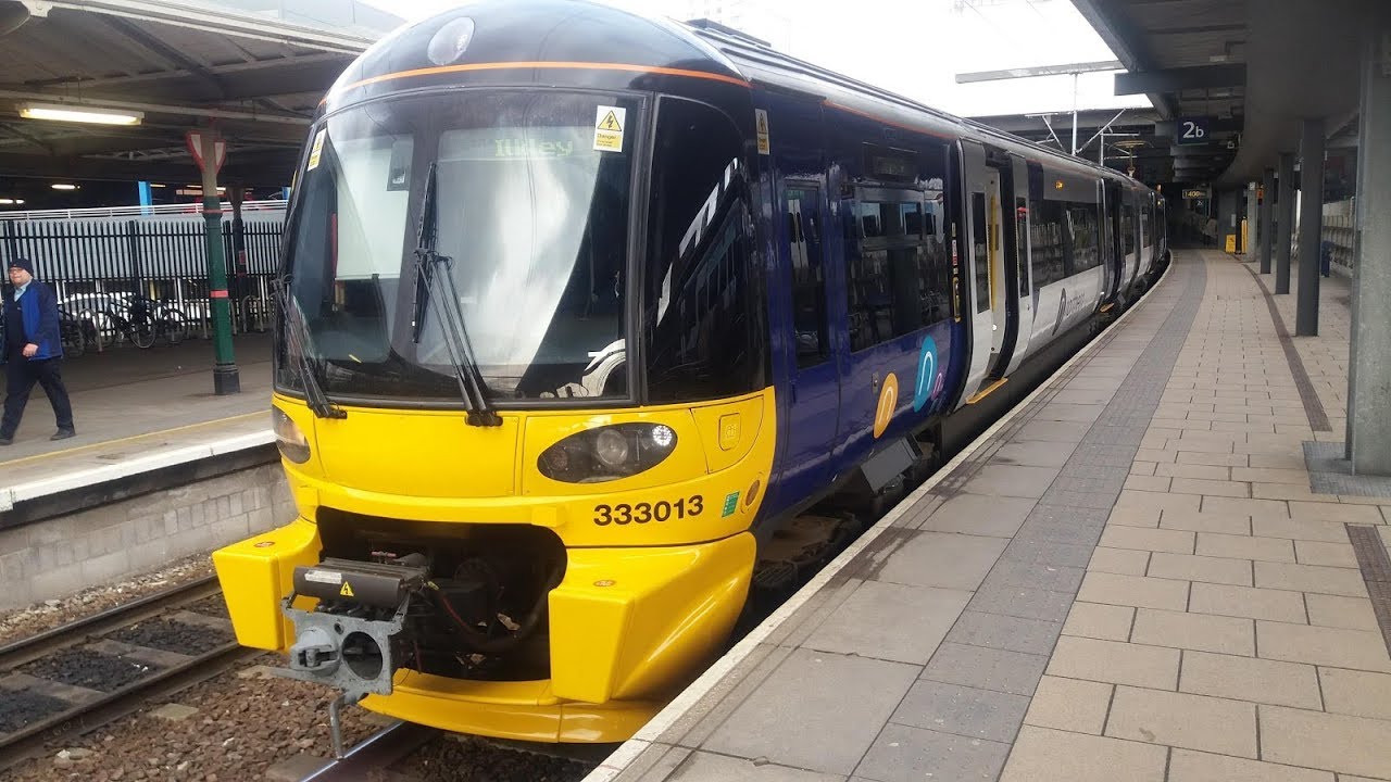 Refurbished Class 333 leaving Leeds - YouTube