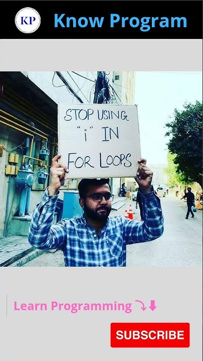 Stop using 'i' in For Loops 😂😂😂. | #shorts #programming #knowprogram ...