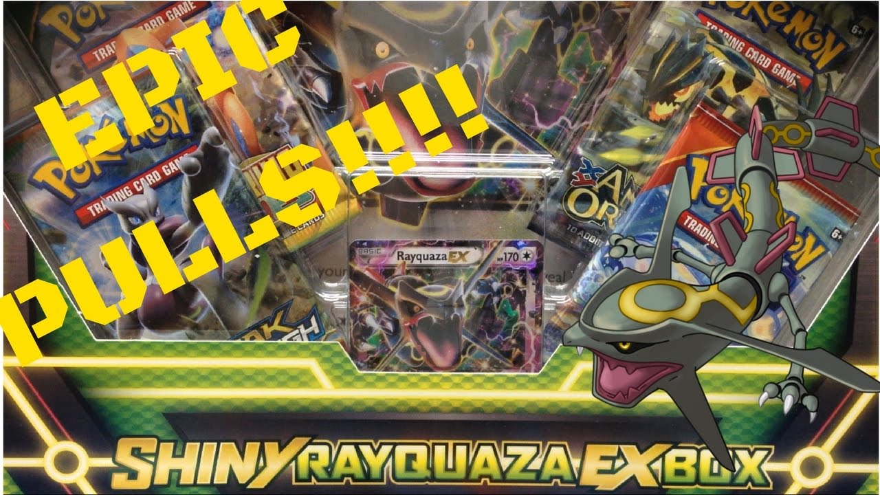 OPENING UP A POKEMON TCG SHINY RAYQUAZA EX BOX!! - YouTube