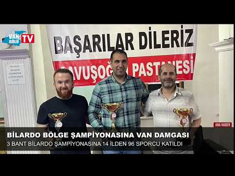 BİLARDO BÖLGE ŞAMPİYONASINA VAN DAMGASI!