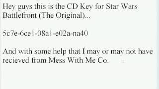 Star wars battlefront ea serial key - lenagp