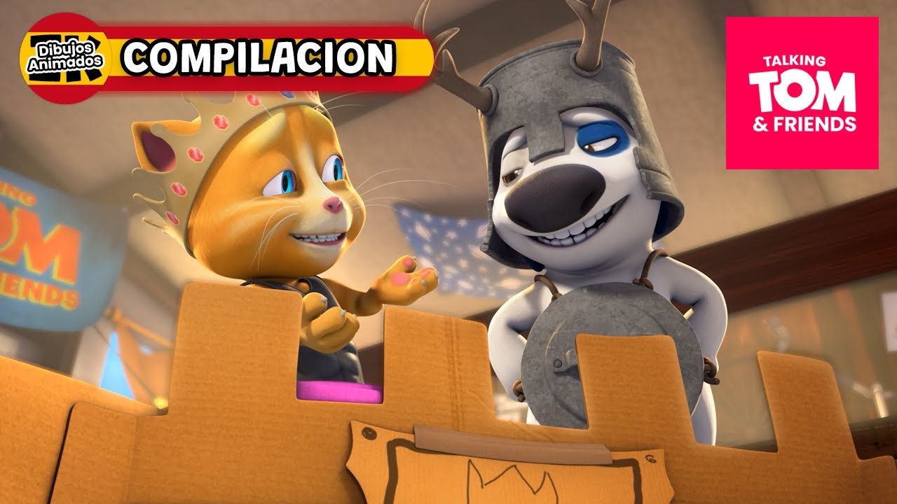 ¡Talking Ginger construye un castillo! | Talking Tom & Friends S1 ...