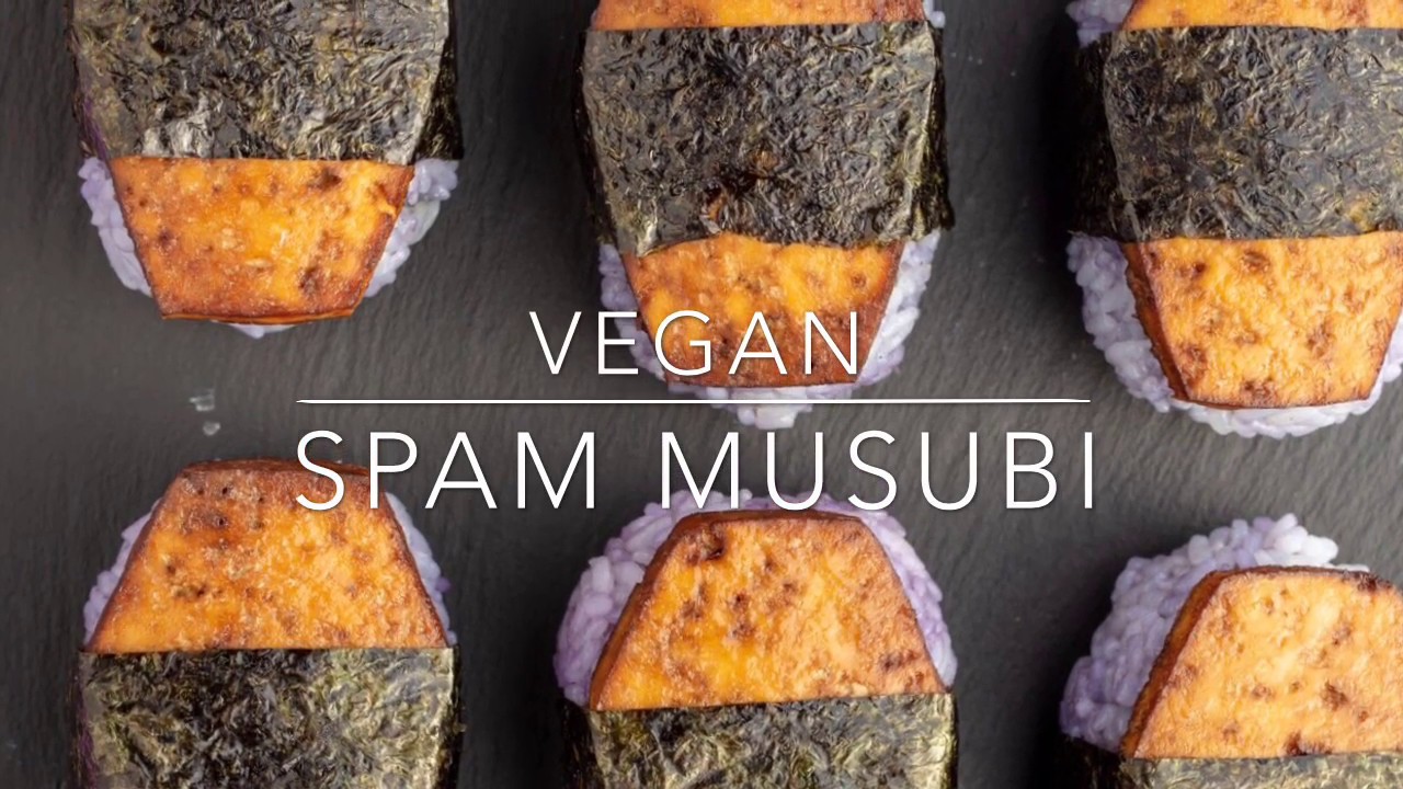 How to Make Vegan Spam Musubi for Halloween - YouTube