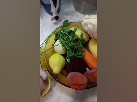 набор продуктов для красного борща без томатной пасты - YouTube