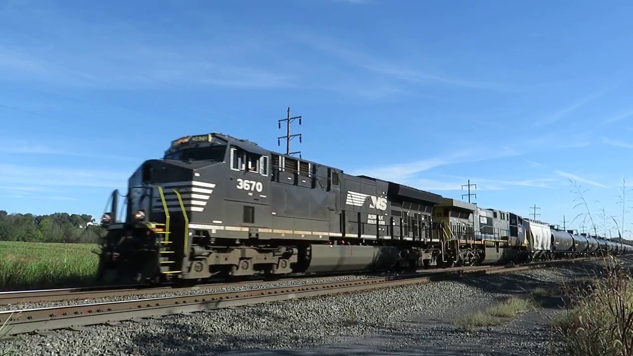 Westbound NS 65E with PRLX #663 AC6000 Trailing - YouTube