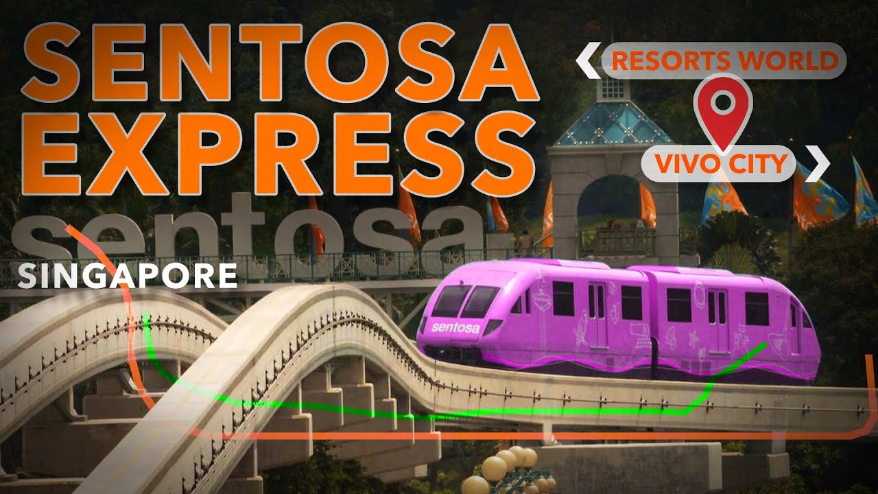 Sentosa Express - Resort World Sentosa to Vivo City - YouTube
