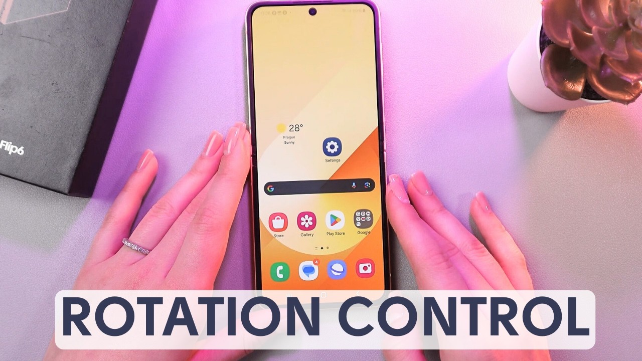 How to Turn On/Off Auto Screen Rotation on Samsung Galaxy Z Flip 6: A ...