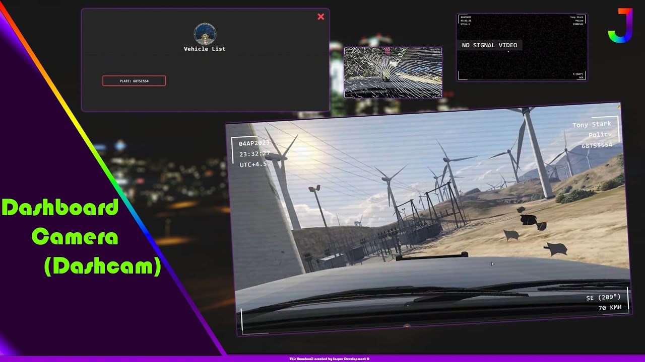 [ESX] [QBCORE] Dashcam (emergency services dashboard camera) - YouTube
