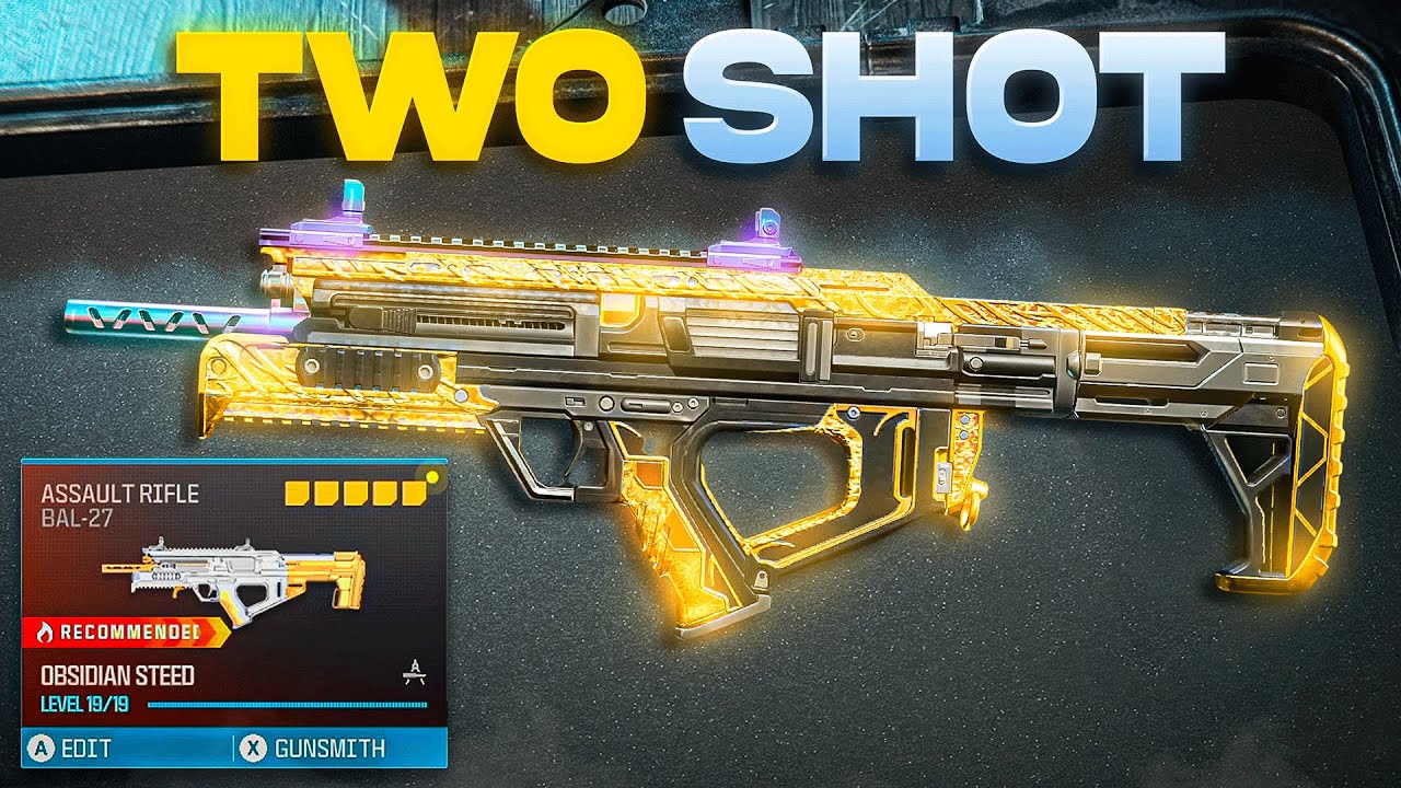Warzone ADDED the OBSIDIAN STEED BAL 27.. (2 SHOT) - YouTube
