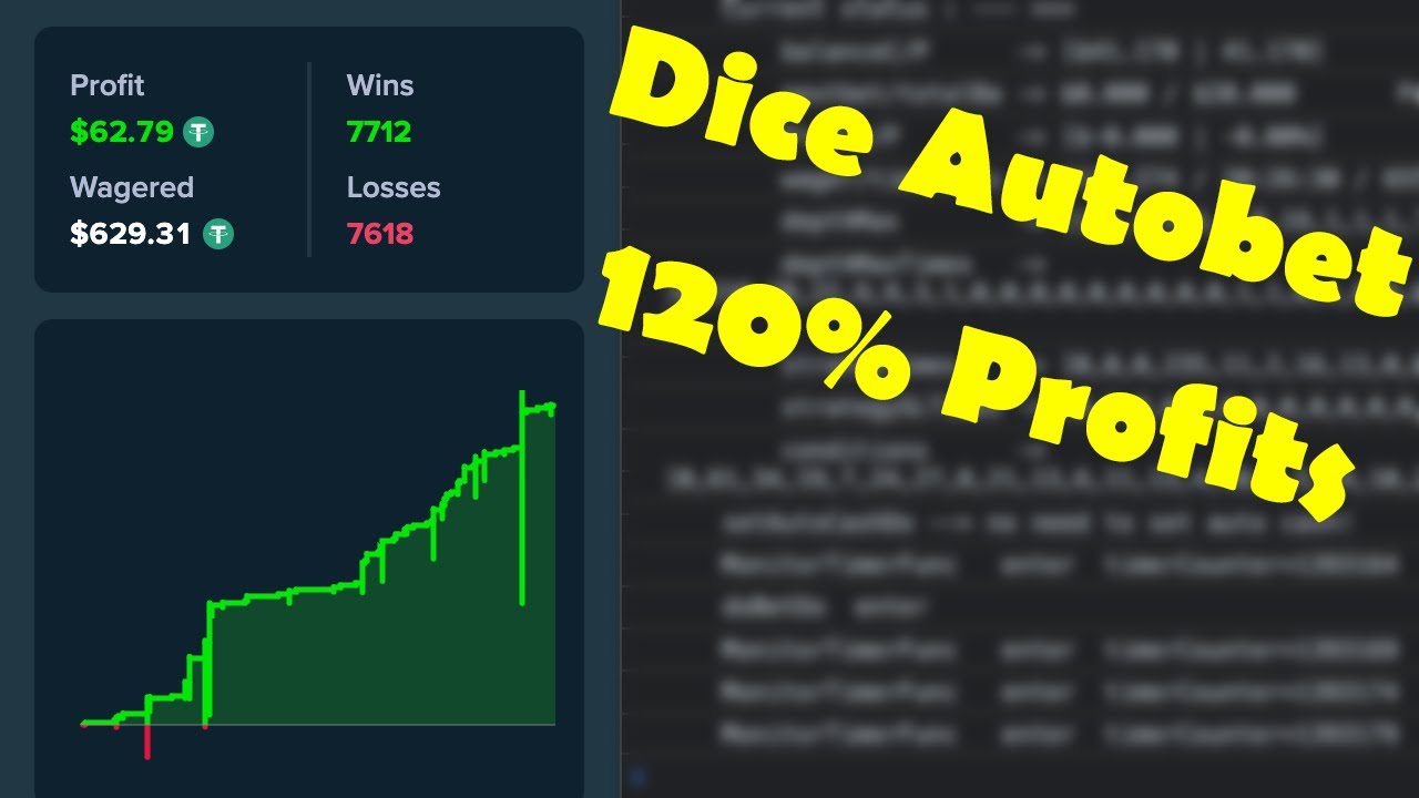 Insane Dice Autobet Strategy with 120% profits in 3 hrs [2023 Stake ...