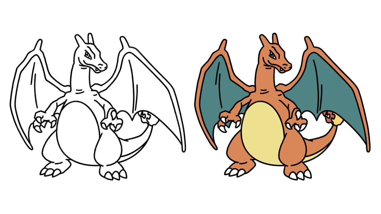 How to Draw Charizard - YouTube