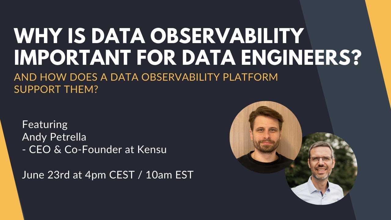 Why is data observability important for Data Engineers? - YouTube