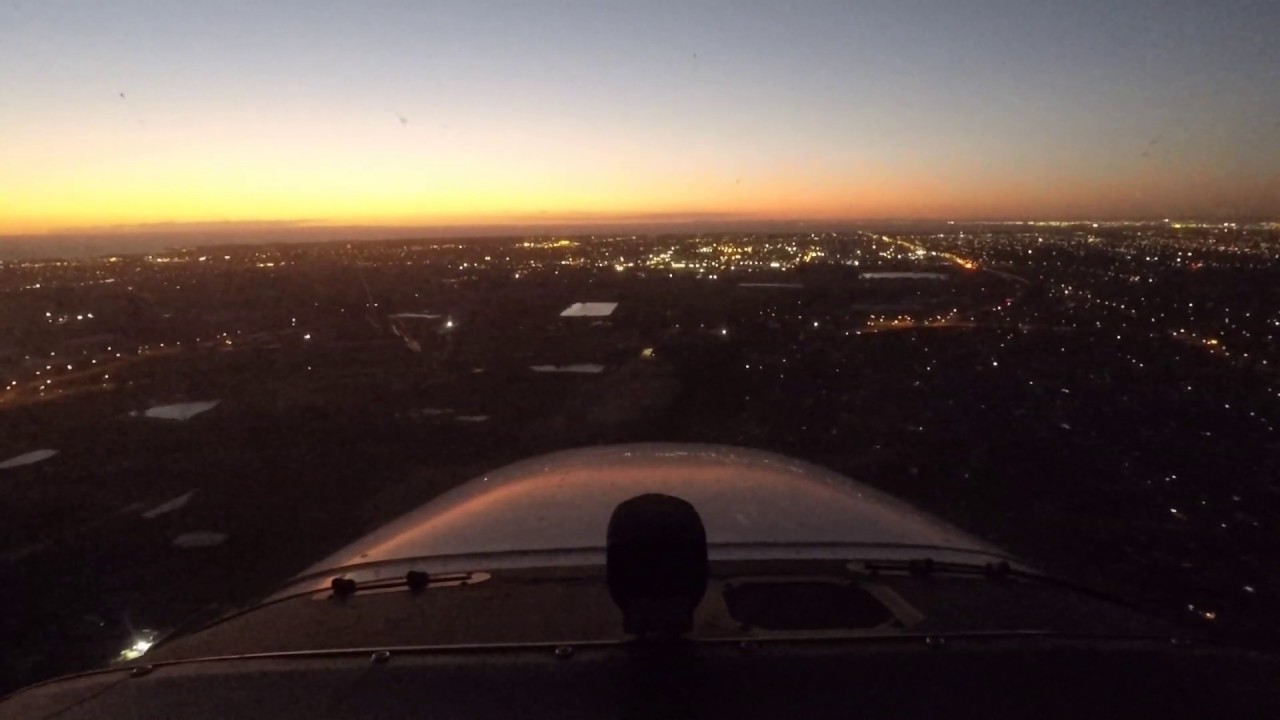 Night VFR Circuits Moorabbin Cessna 172 Bravo Sierra Victor 16 November ...