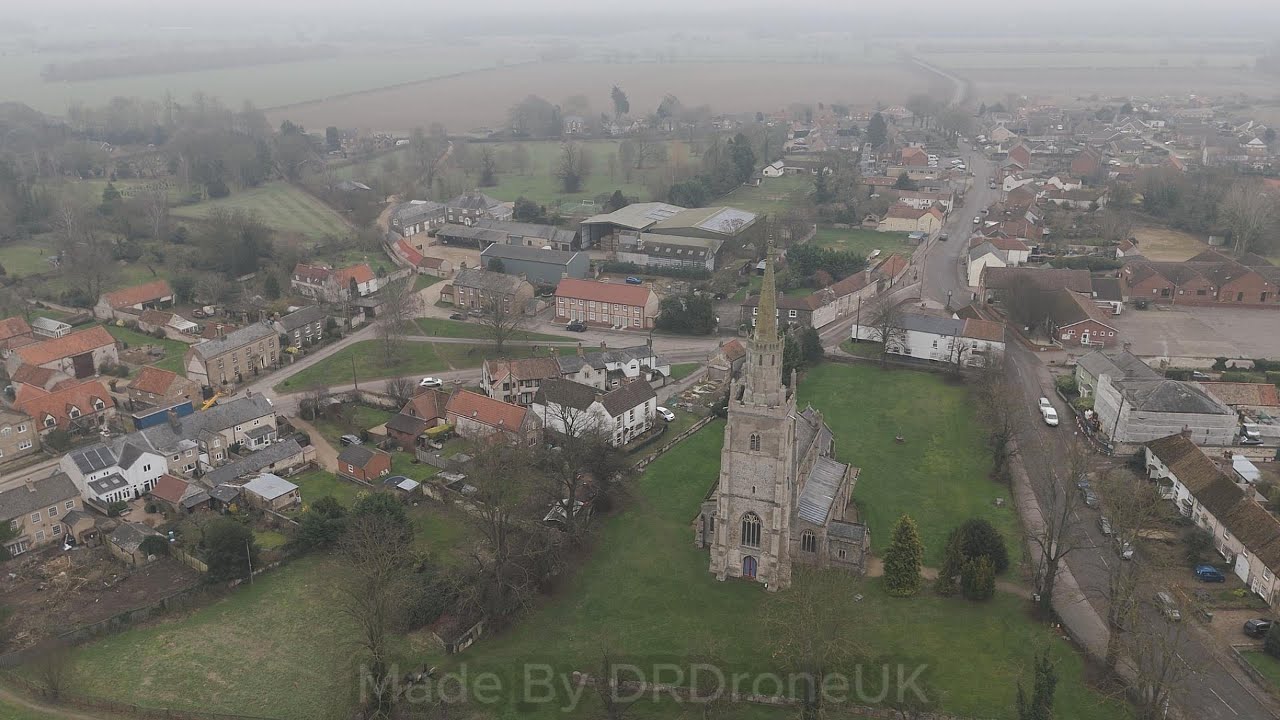 St. George's Church, Methwold: A Majestic View from Above - YouTube