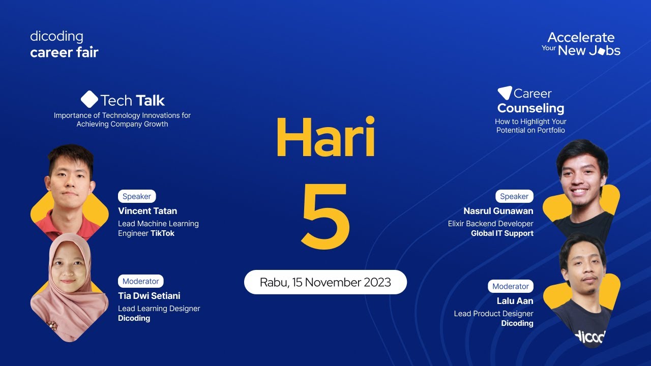 Dicoding Career Fair 2023 "Accelerate Your New Jobs" Day #5 - YouTube