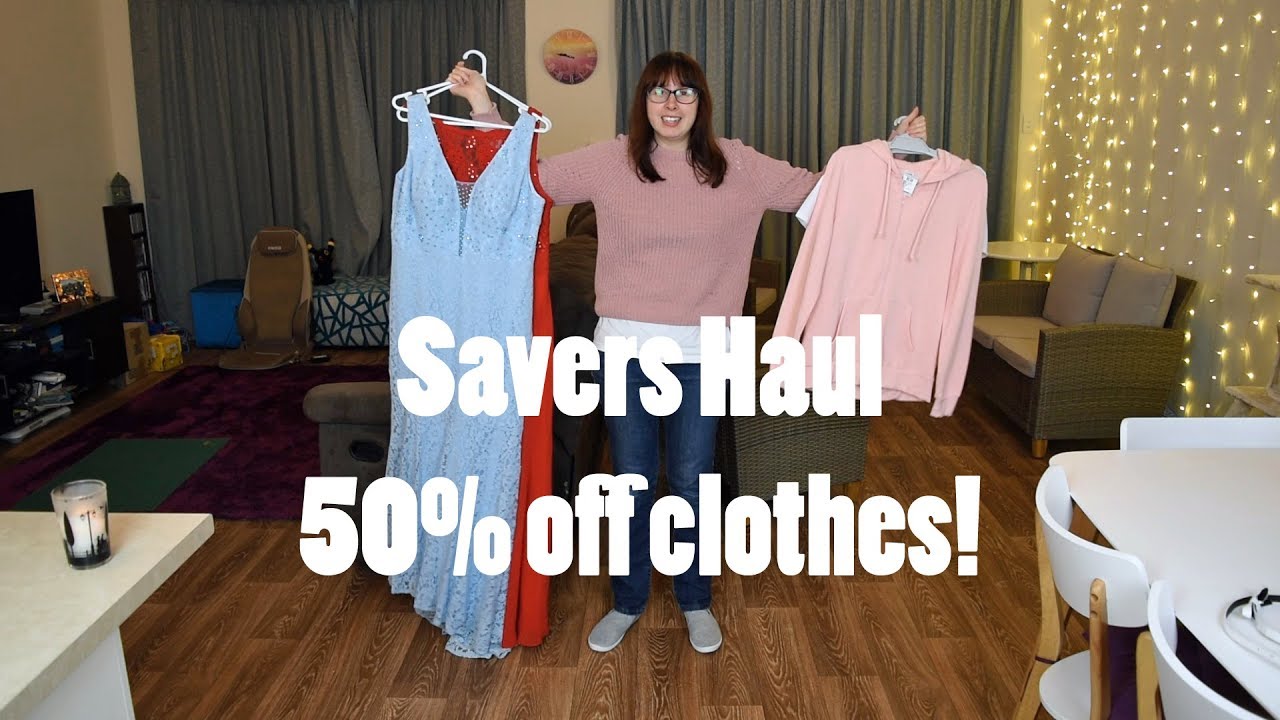 Savers Clothing Haul! 50% off day July 2019 - YouTube
