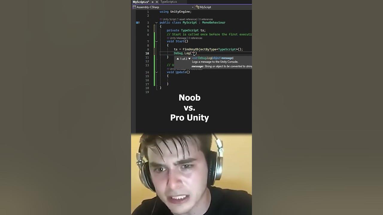 Noob vs Pro Static Data Vars #unity #development #videogames #gaming #noobvspro - YouTube