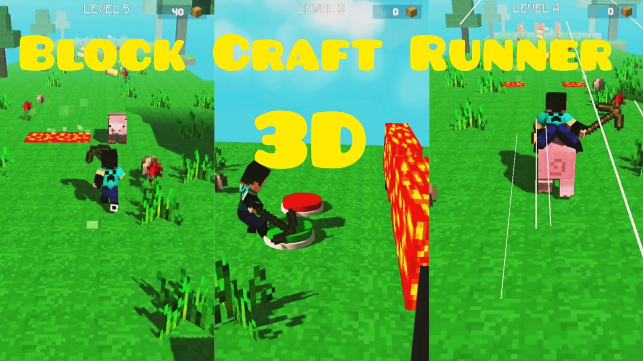 Block Craft Runner 3D - Crafting and Building (Walkthrough Gameplay ...