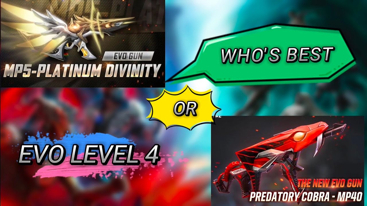 || MP5 EVO LEVEL 4☠️ || WHO IS BEST MP5 = MP40🤯 || #trending #freefire ...