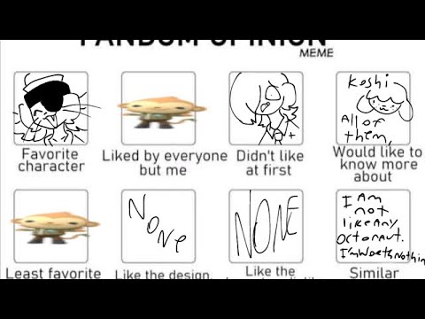 My fandom opinion meme started moving on its own - YouTube