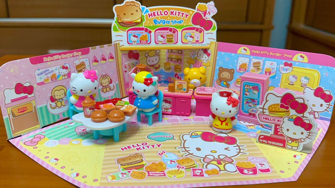 13 Minutes Satisfying with Unboxing Hello Kitty Sanrio Burger Shop # ...