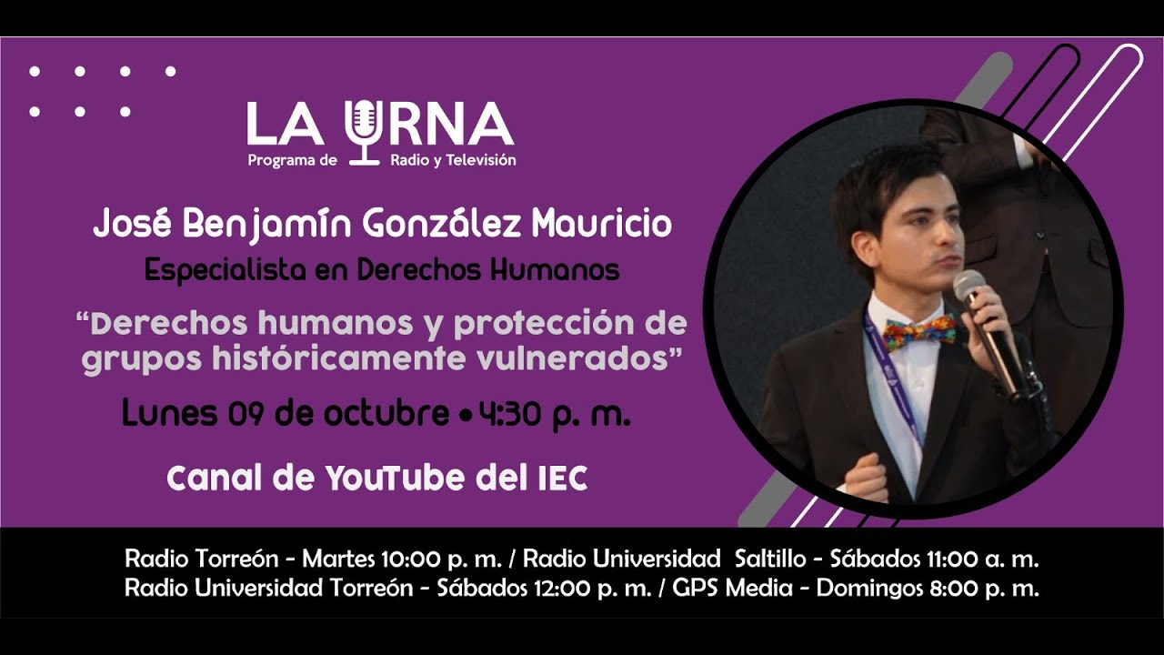 La Urna, programa de Radio y Televisión del IEC. Octubre 9 de 2023 ...