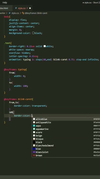 Typewriter Animation In Html Css And Js Shorts Html Css Javascript Htmlcss