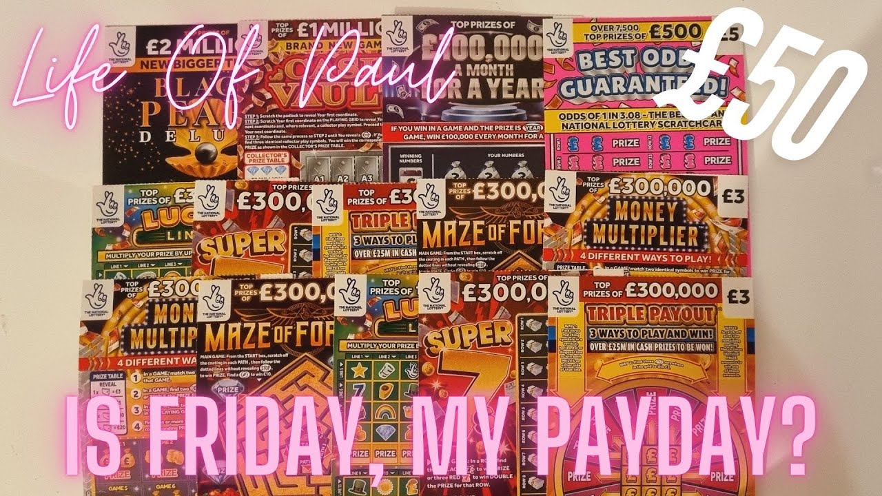 £50 mix of scratch cards, £50 of £5 and £3 cards, maybe today will be ...
