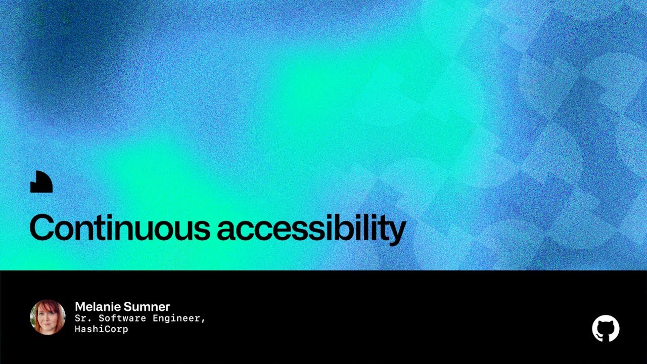 Continuous accessibility - Universe 2022 - YouTube