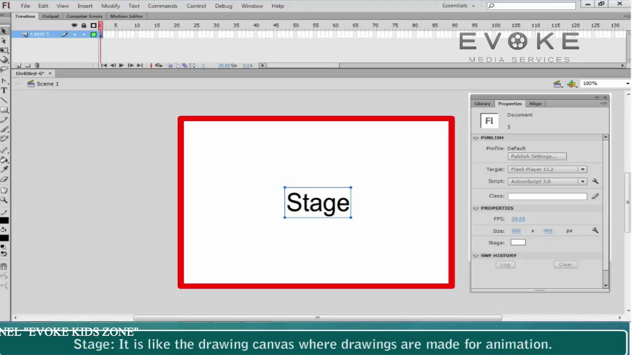Creating A New Flash Documents || Knowledge - YouTube