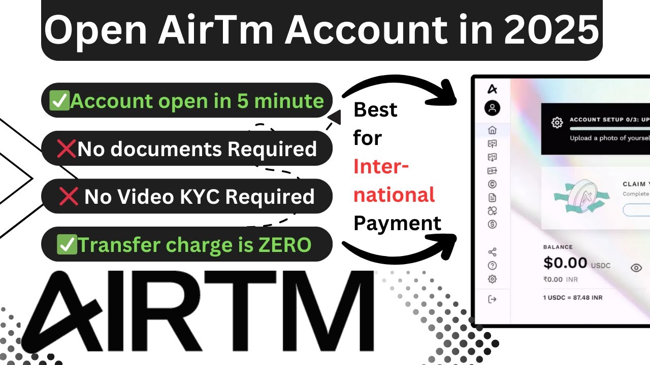 How to open Airtm Account in 2025 | No document needed | Full live ...