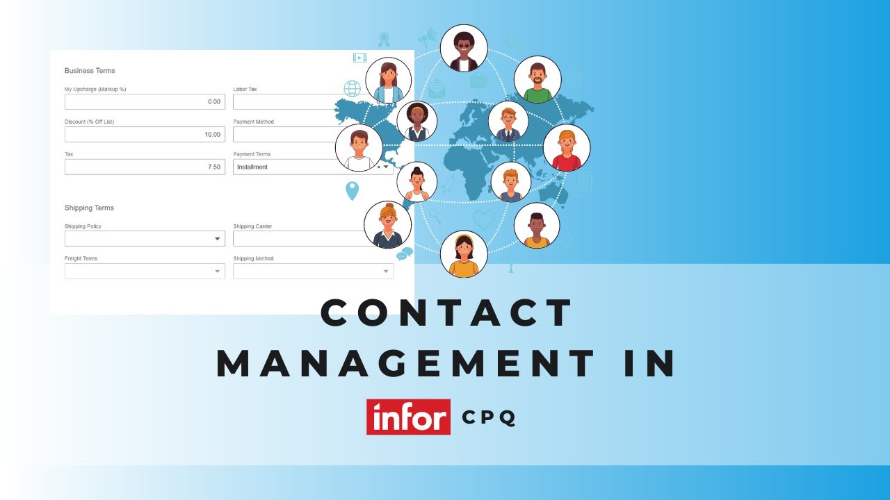 Contact Management in Infor CPQ - YouTube