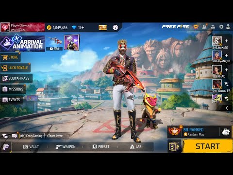 Free Fire Live On Papi Gamer FF🔥 Team code Gameplay only subscribers - YouTube