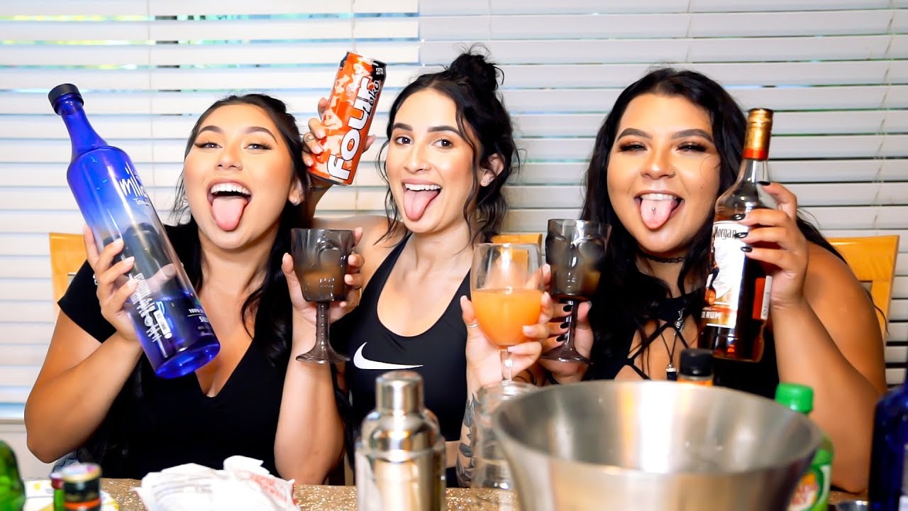 Trying SUBSCRIBERS Favorite DRINKS! 🍹🍸🍷🥃 (Disgusting!) | Alanah Cole ...