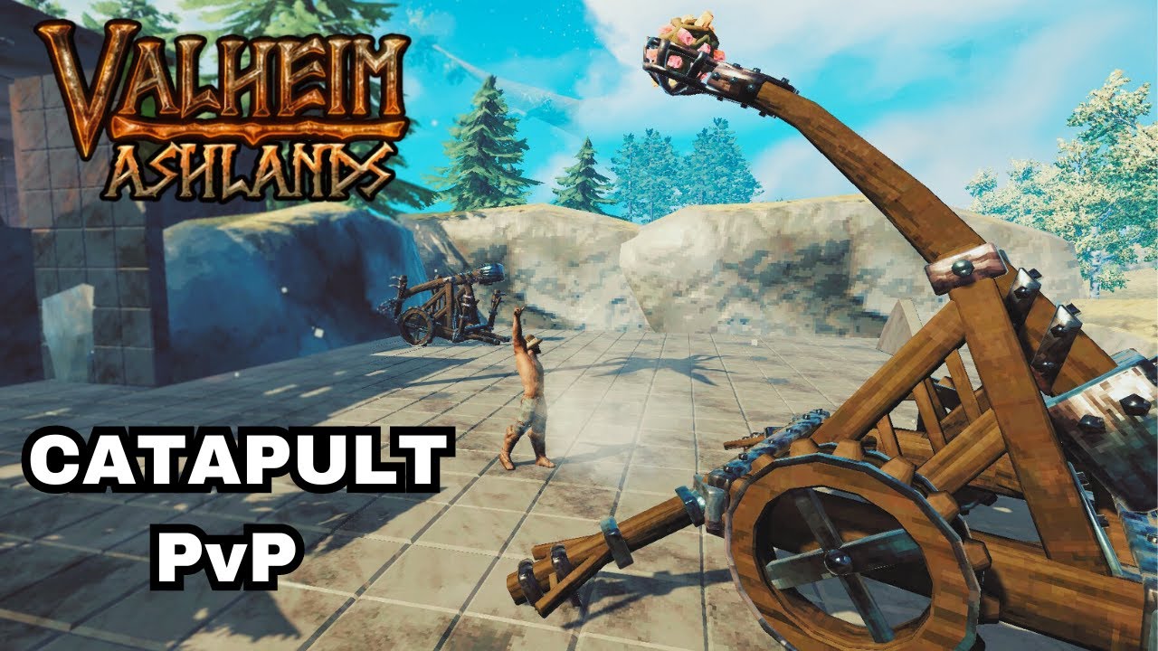 Valheim Catapult PvP Duel | ArenaWorld Server - YouTube