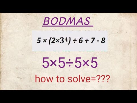 BODMAS question- how to solve bodmas question - YouTube