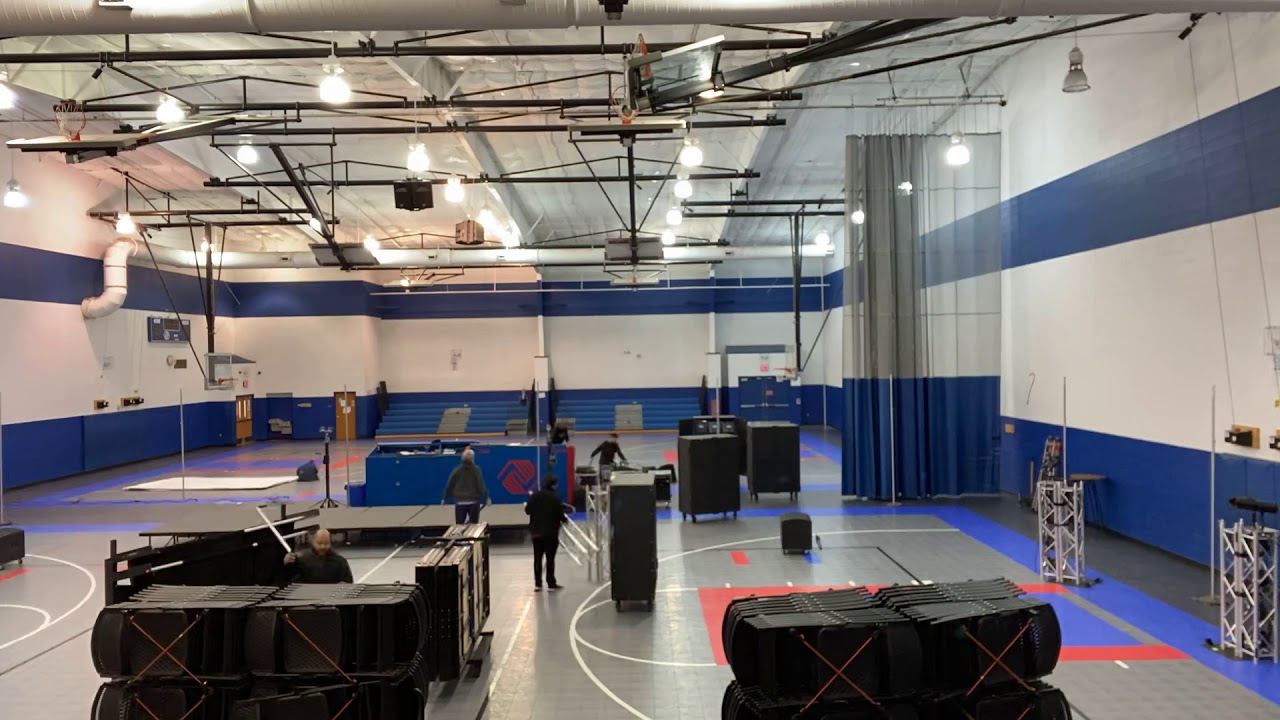 Set up for church time lapse - YouTube