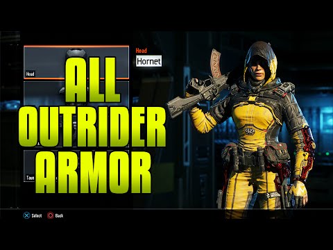 Black Ops 3 - ALL "OUTRIDER" COMPLETED GEAR SETS - OUTRIDER "HORNET ...