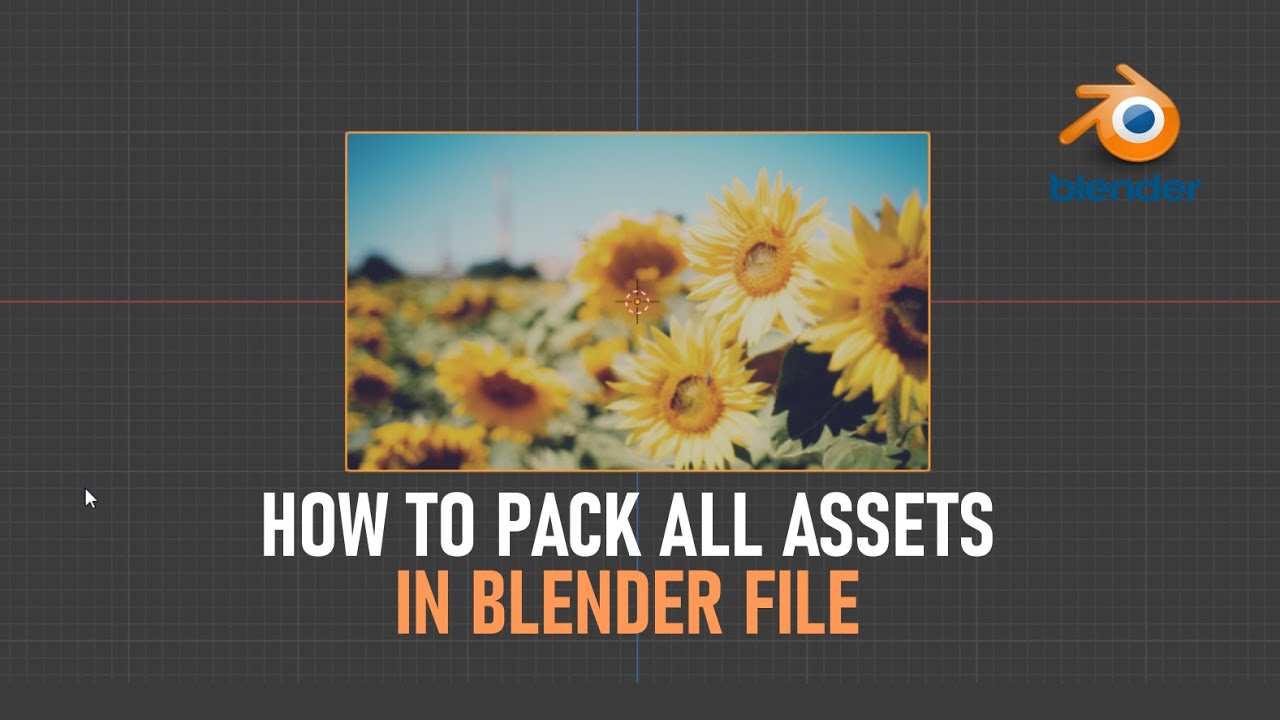 Blender Tutorial: HOW TO PACK ALL ASSETS IN .blend FILE - YouTube