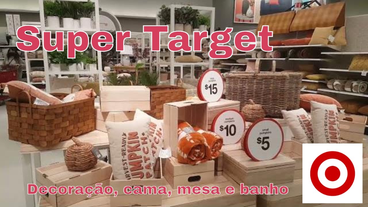 Tour pela Super Target no Texas - Decoração, cama, mesa e Banho ...