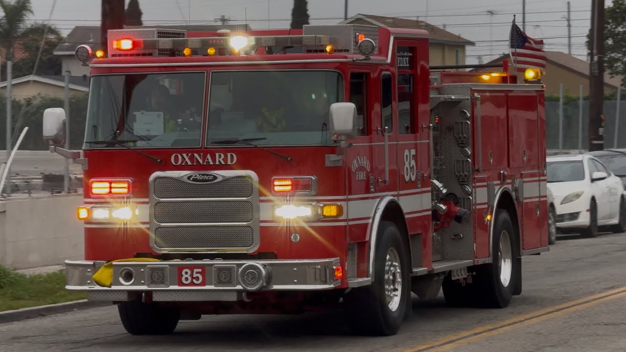 Oxnard Fire Department Engine 85 ( E85 ) Responding to a Medical ...