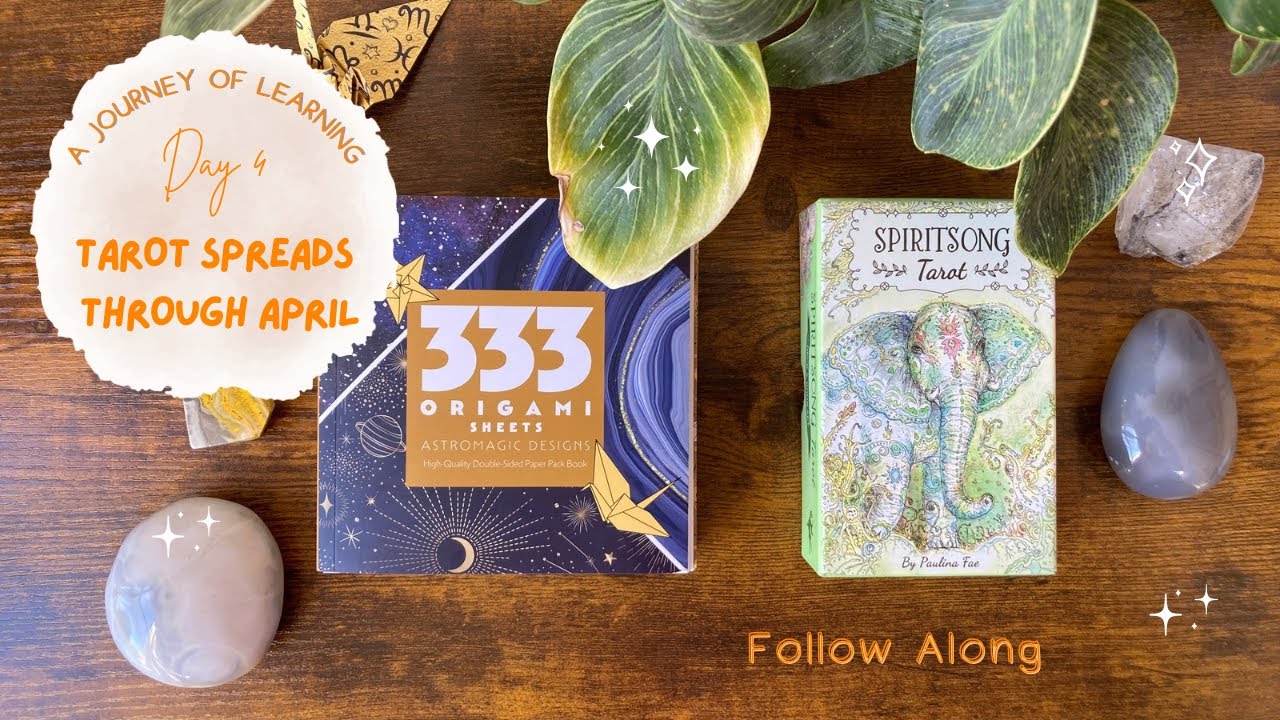 Tarot Spreads Through April: Day 4 - A Journey of Learning - YouTube