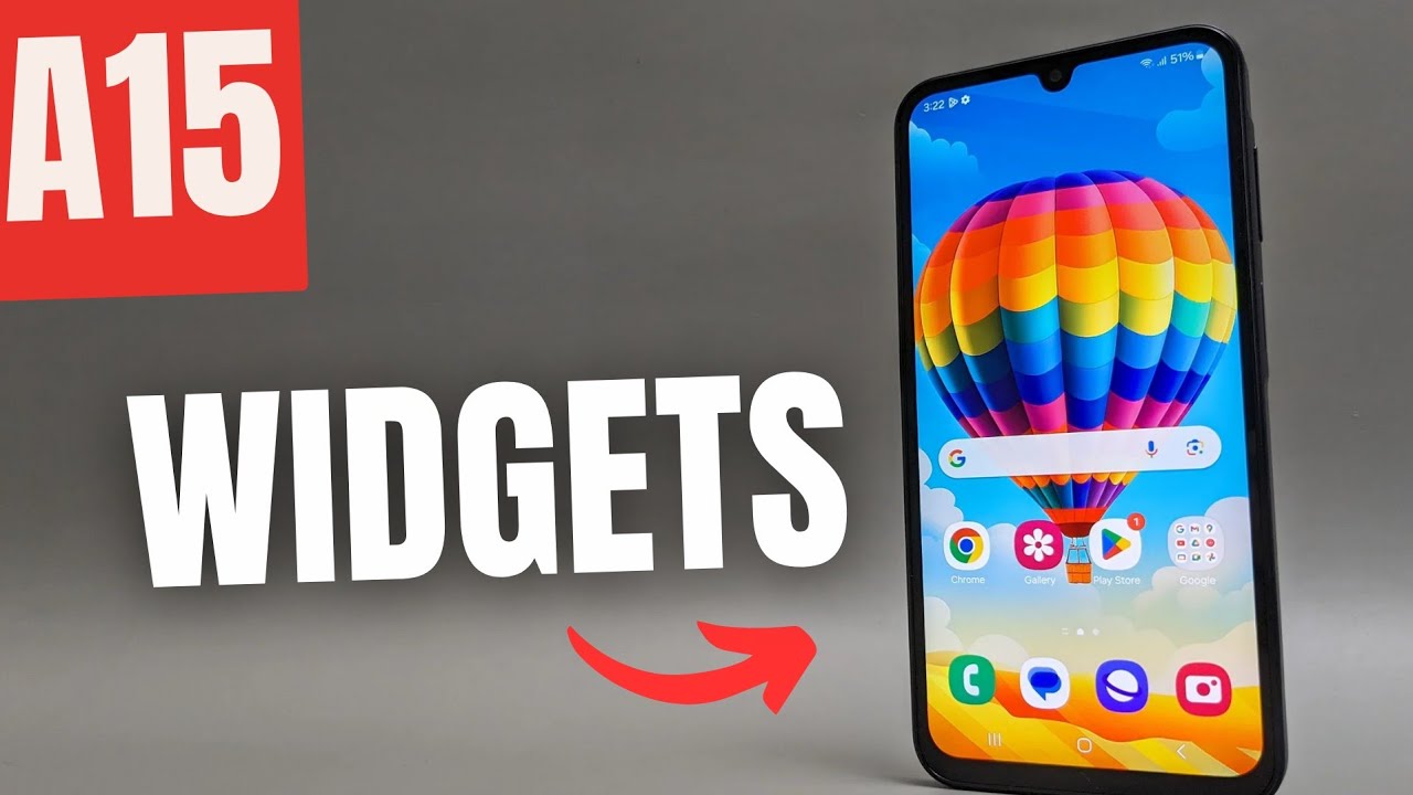 Samsung Galaxy A15 5G - How to Add Widgets to Home Screen - YouTube