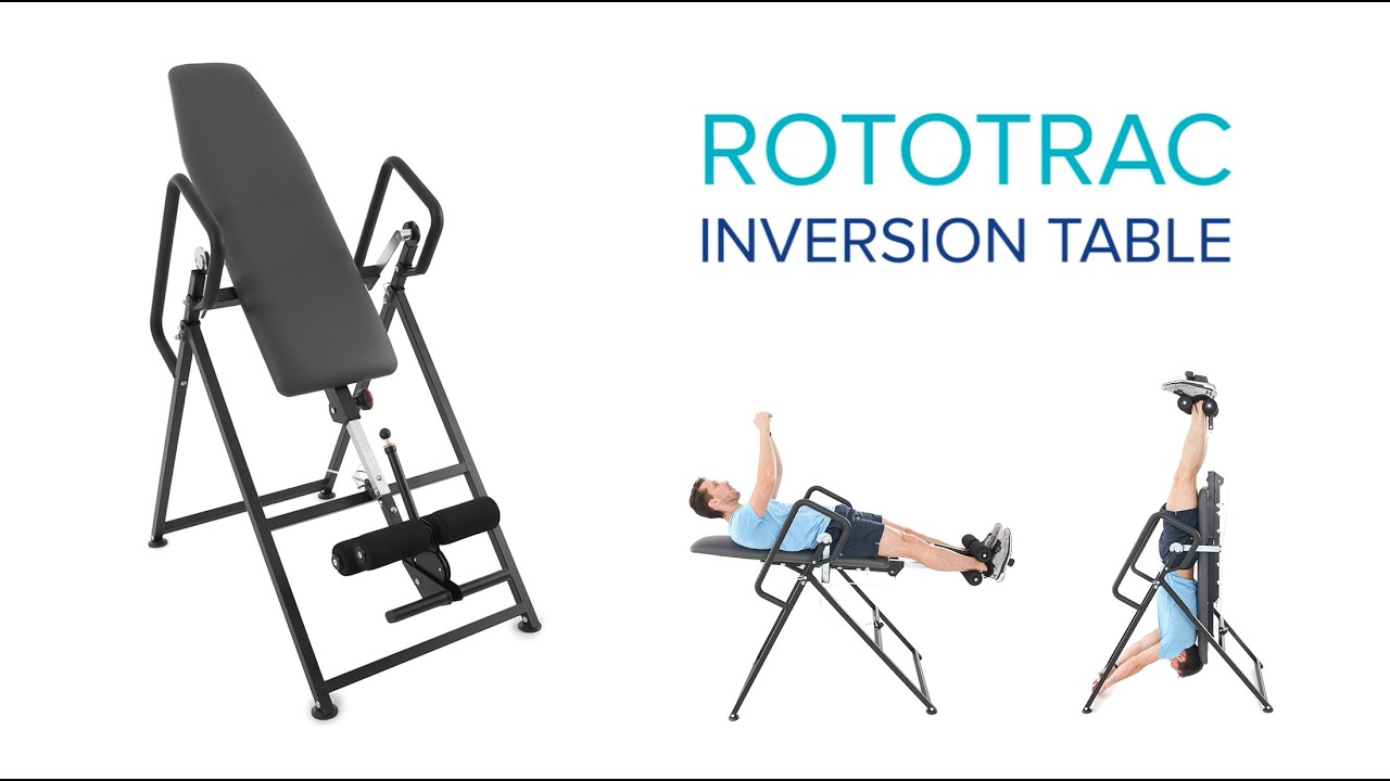 Rototrac - inversion table for exercise - YouTube