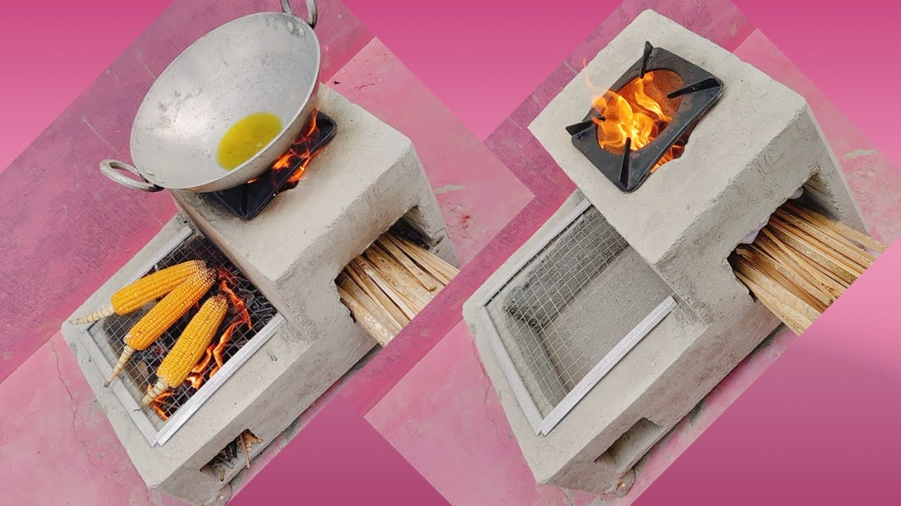 How to make Multiple Cement Chulha । Cement Chulha Design। Creative New ...