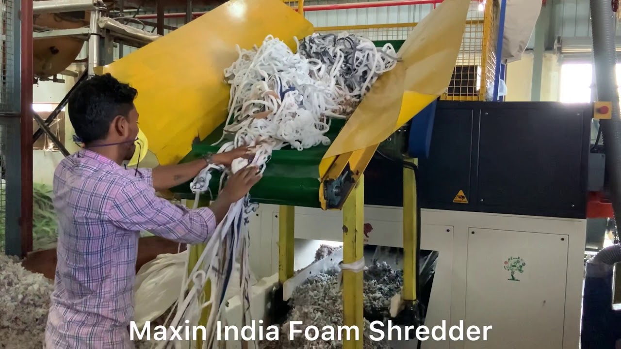 Foam Shredder, Foam Crusher, Memory Foam Crusher, Memory Foam Grinder ...