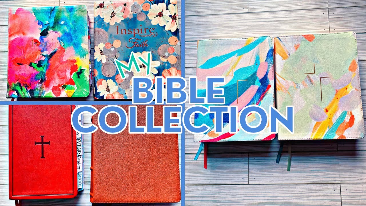 My Bible Collection 📚🩵 #bible #biblejournaling #biblestudy #study - YouTube