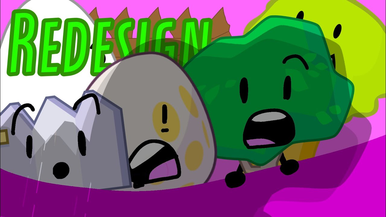 Redesigning Bfdi characters old assets part 3 #tpot - YouTube