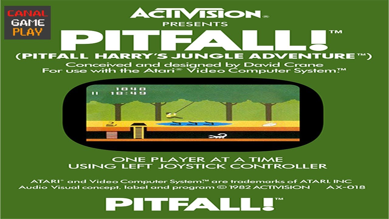 Pitfall Harry's Jungle Adventure Atari 2600 gameplay - YouTube